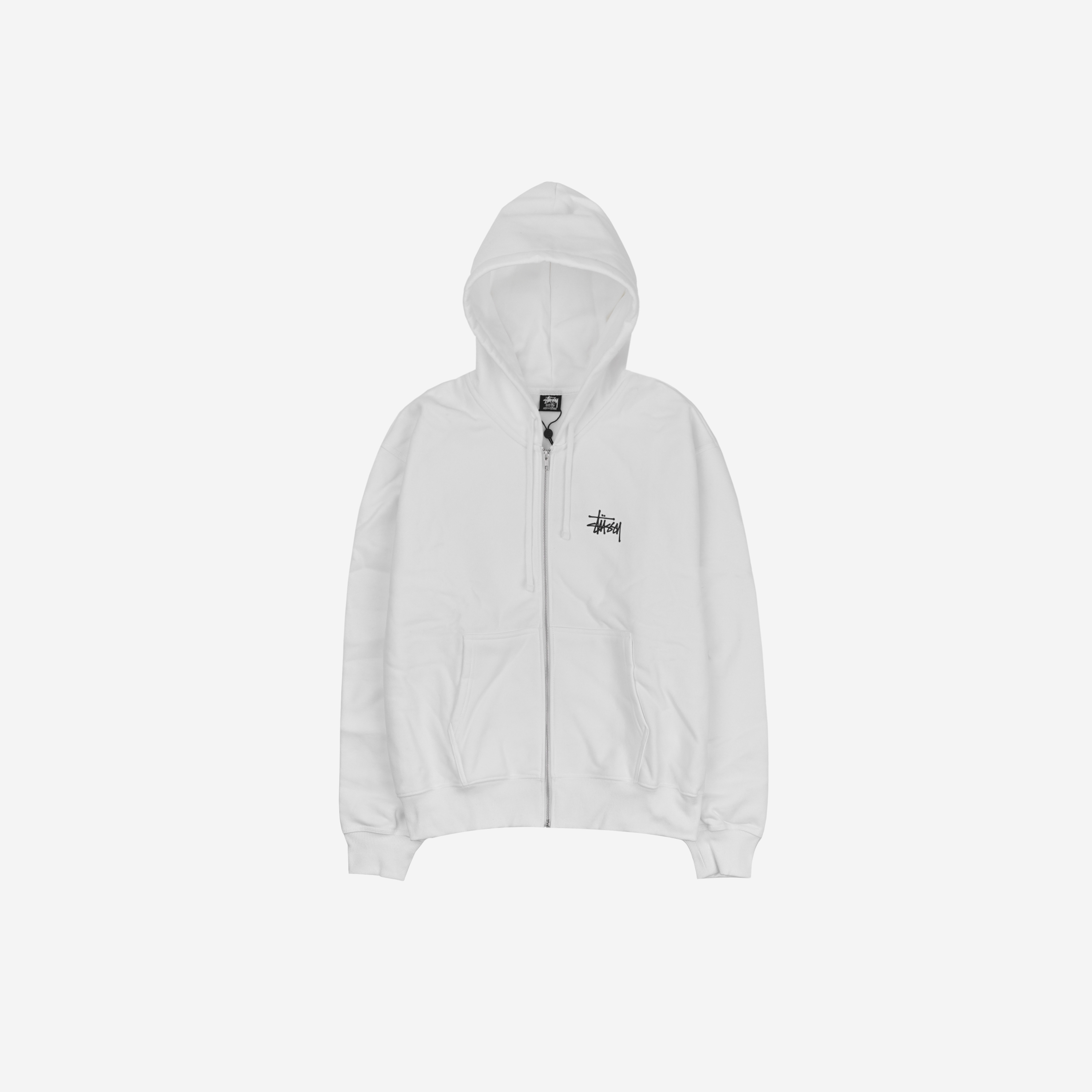 스투시 베이직 스투시 후드 집업 화이트 2022 | KREAM