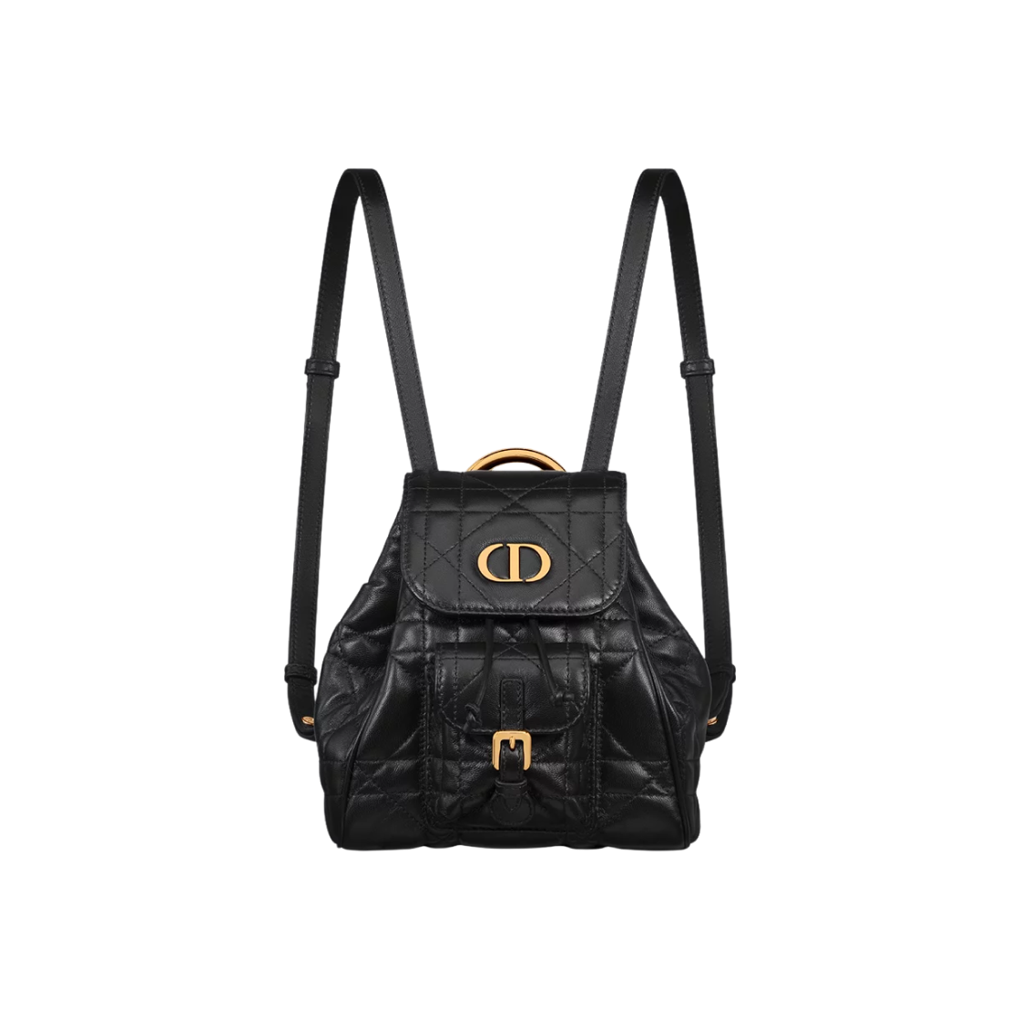 디올 카로 스몰 백팩 매크로까나쥬 카프스킨 블랙 | Dior | KREAM