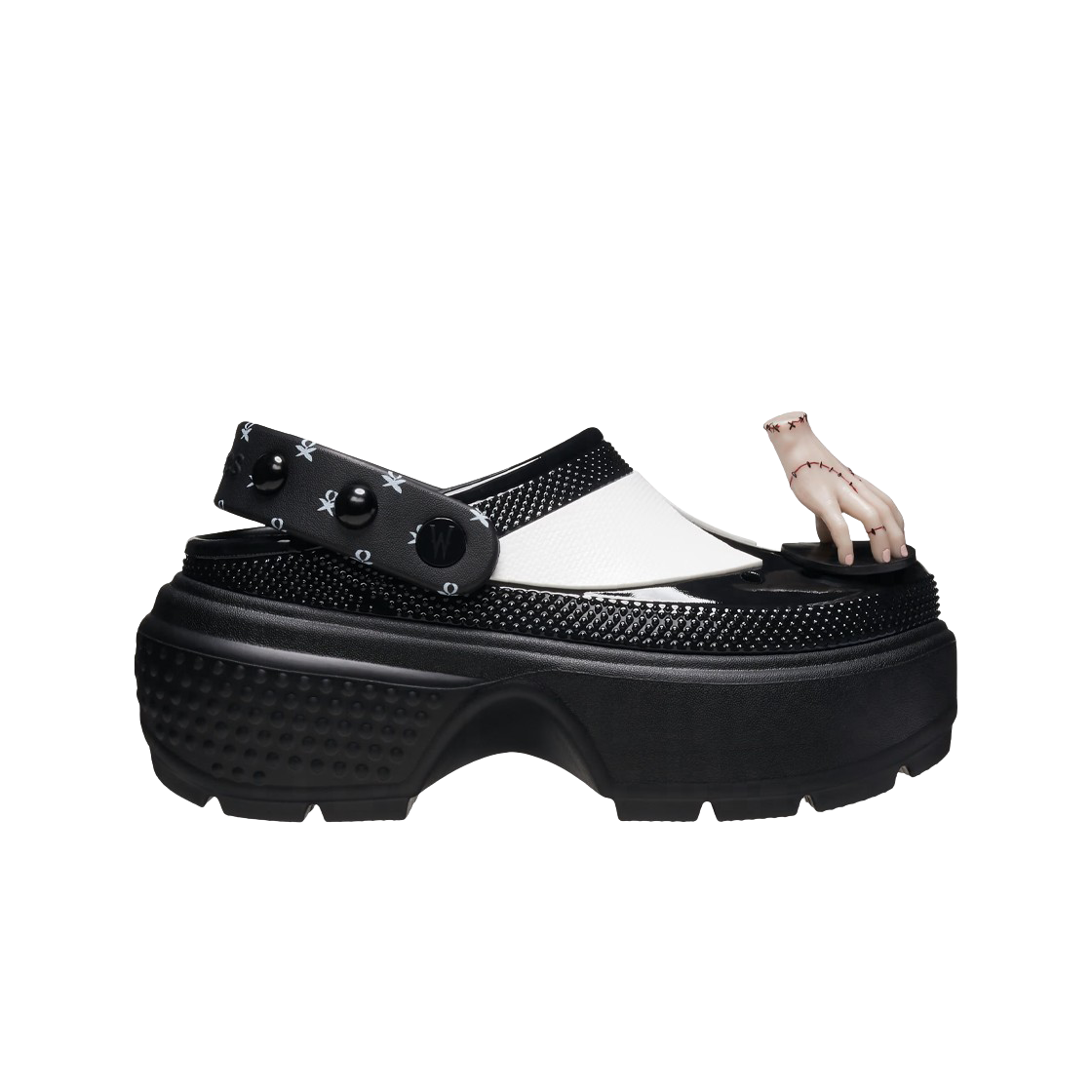 크록스 x 웬즈데이 스톰프 클로그 블랙 | Crocs | KREAM