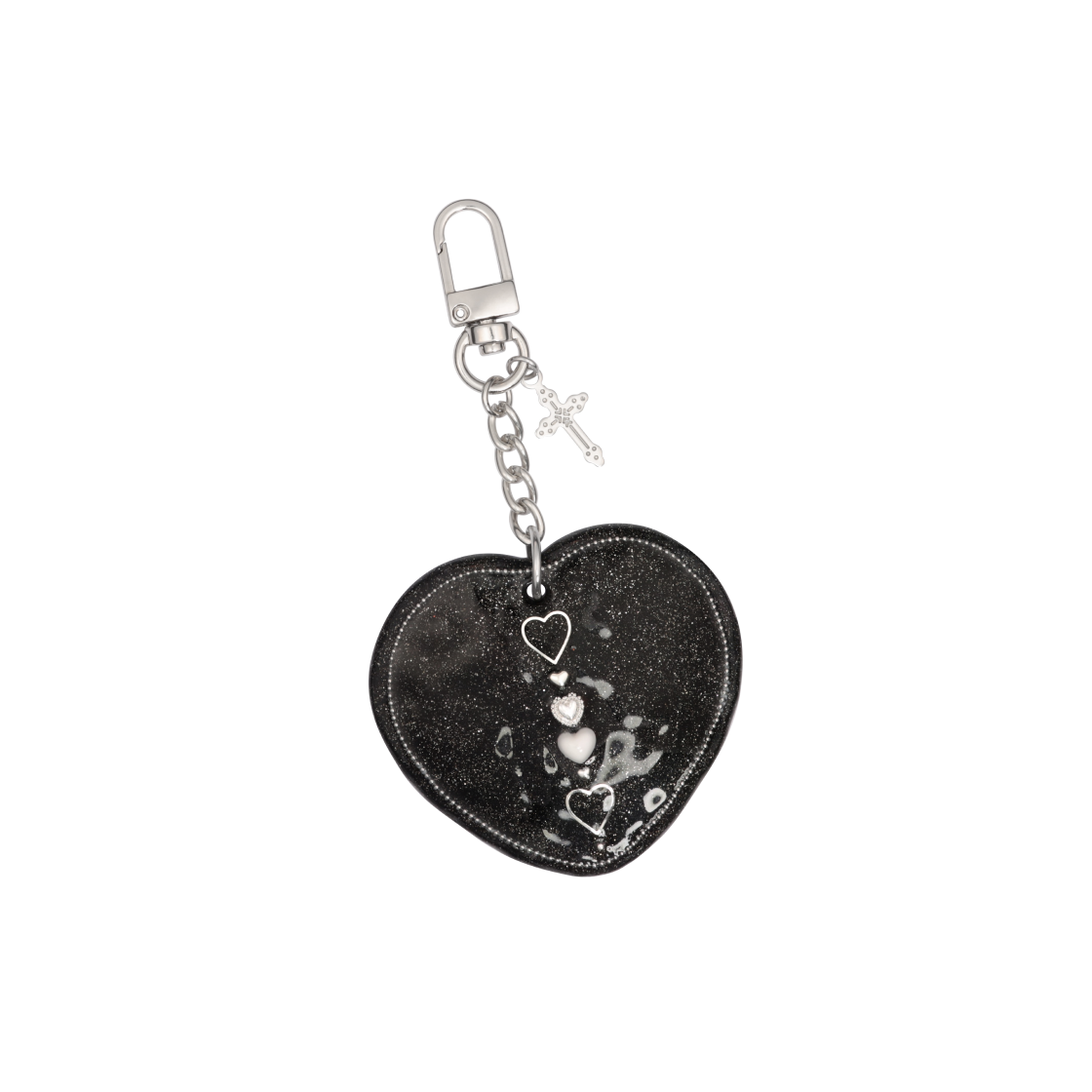 엔프프 하트 로우 미러 키링 블랙 | Nff | KREAM