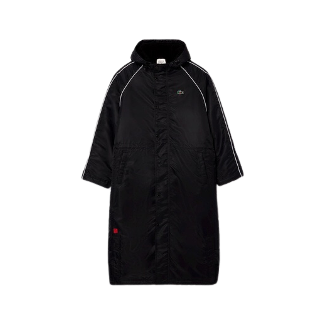 라코스테 x 클랏 리버시블 롱 코트 블랙 | Lacoste | KREAM