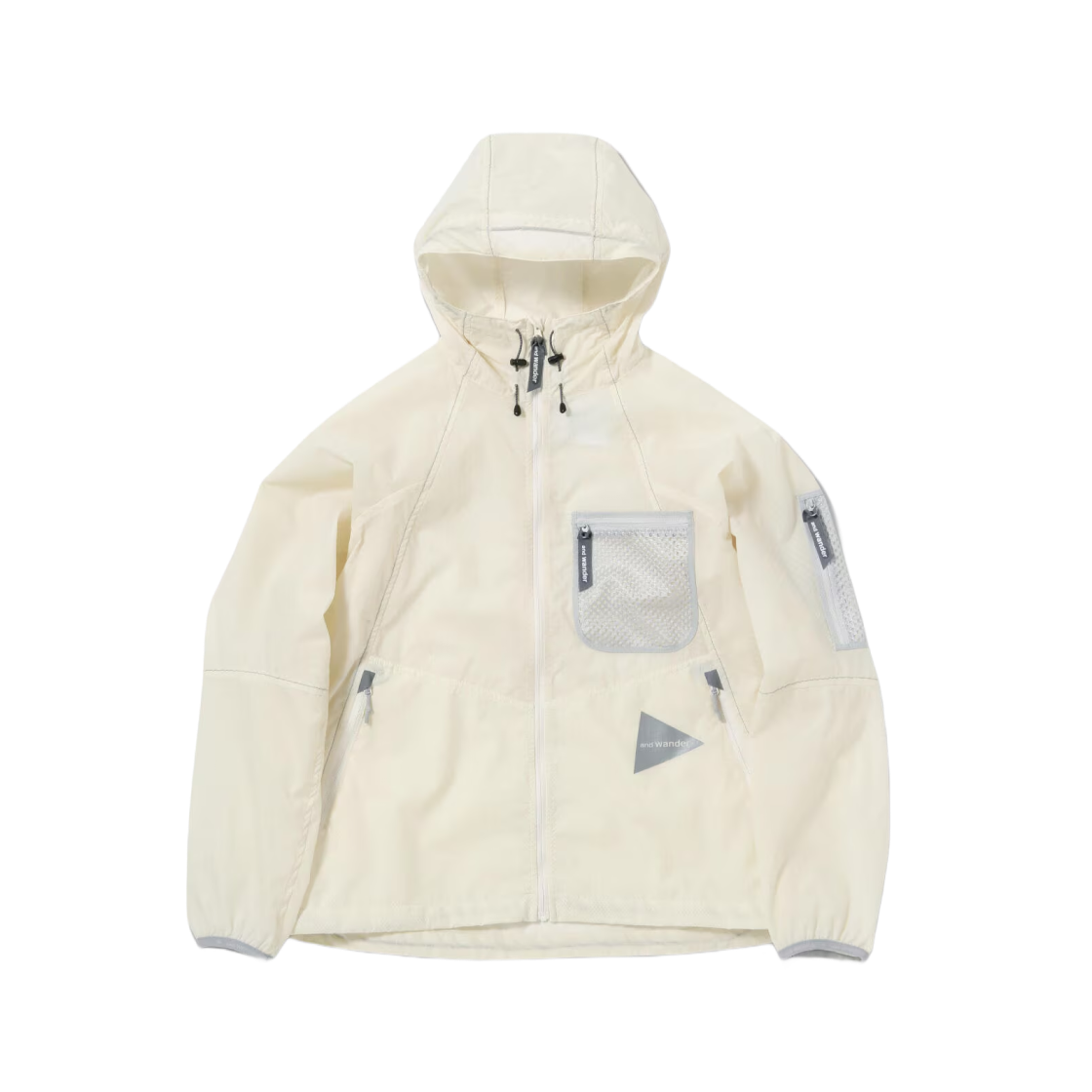 앤드 원더 브리드 립 후드 오프 화이트 | And Wander | KREAM