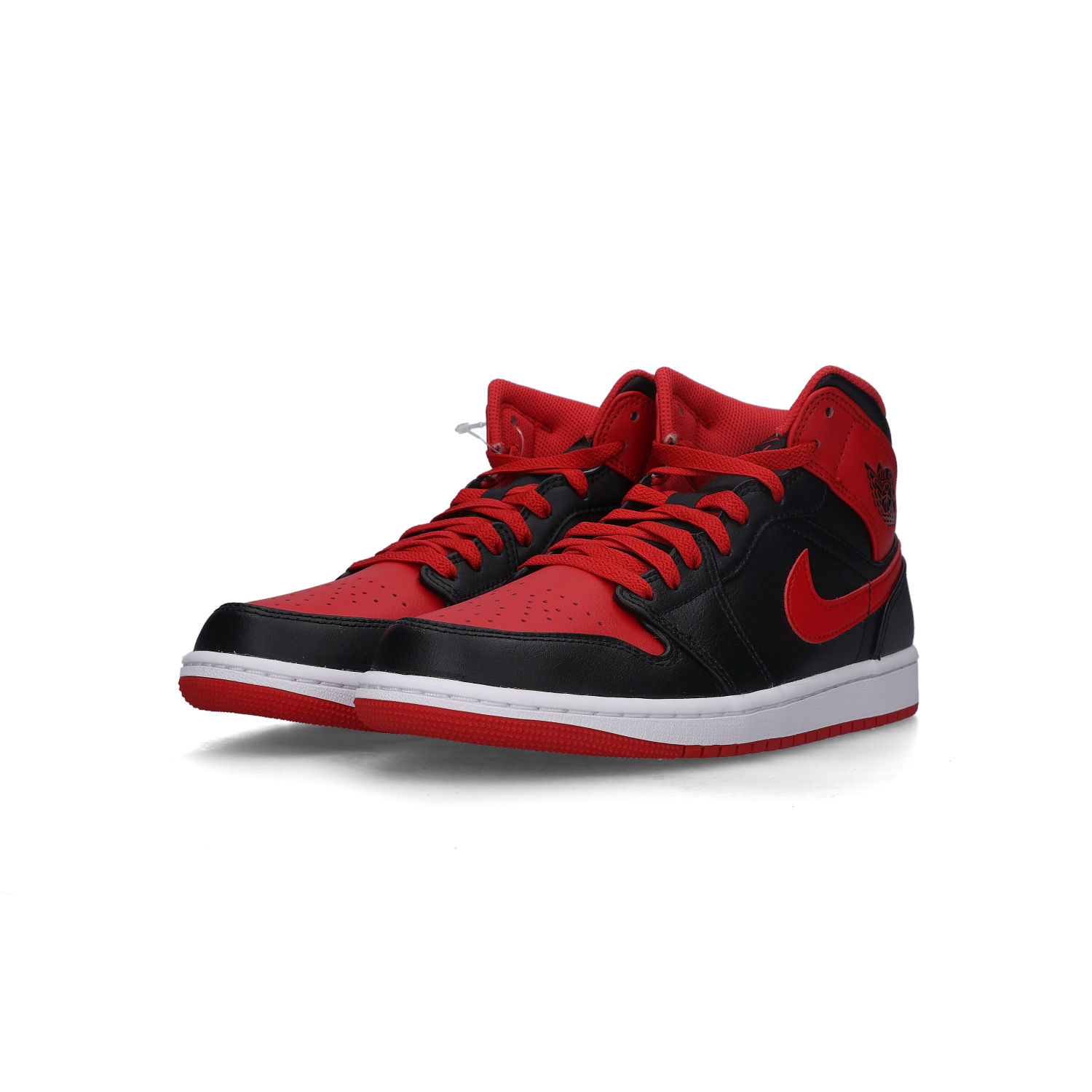 조던 1 미드 블랙 파이어 레드 | KREAM