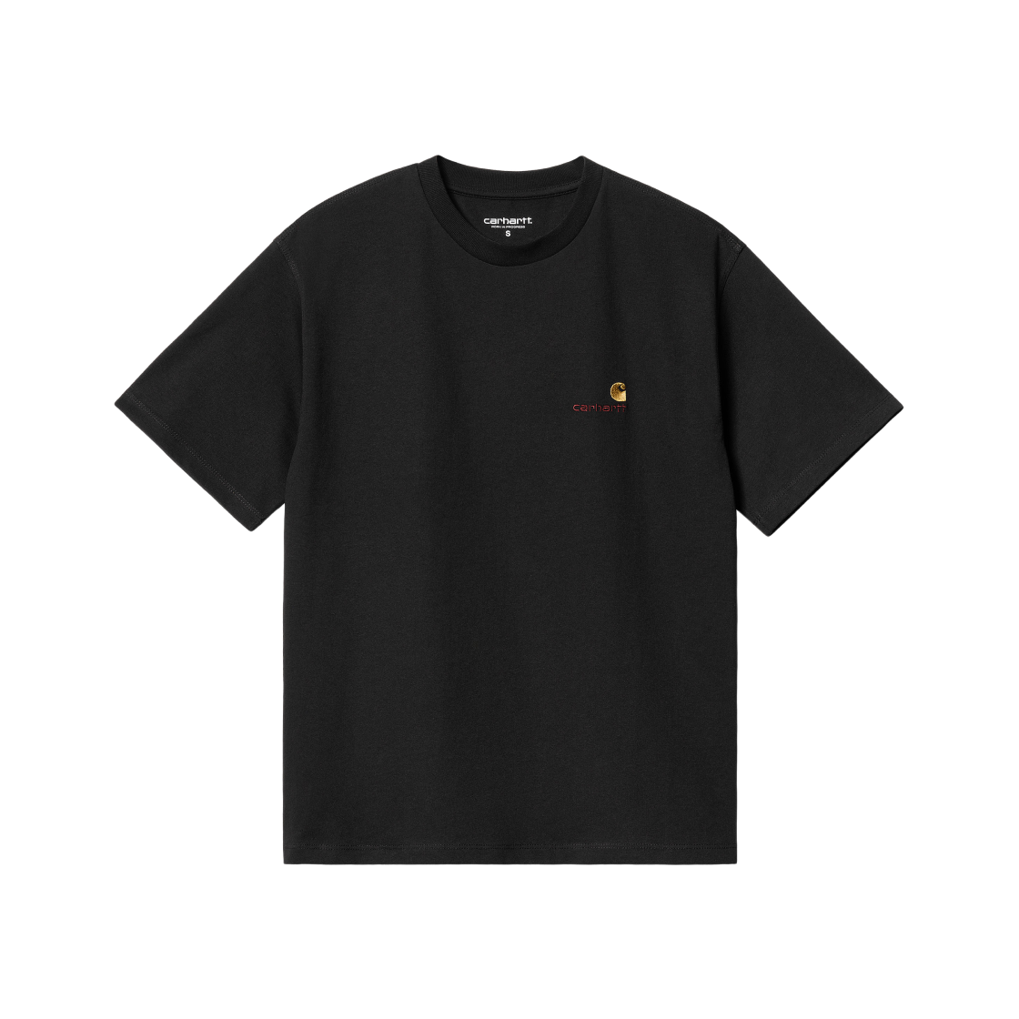 (W) 칼하트 WIP 숏슬리브 아메리칸 스크립트 티셔츠 블랙 | Carhartt WIP | KREAM