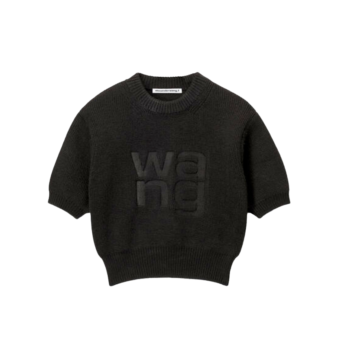 (W) 알렉산더 왕 컴팩트 디보스 숏슬리브 풀오버 블랙 | Alexander Wang | KREAM