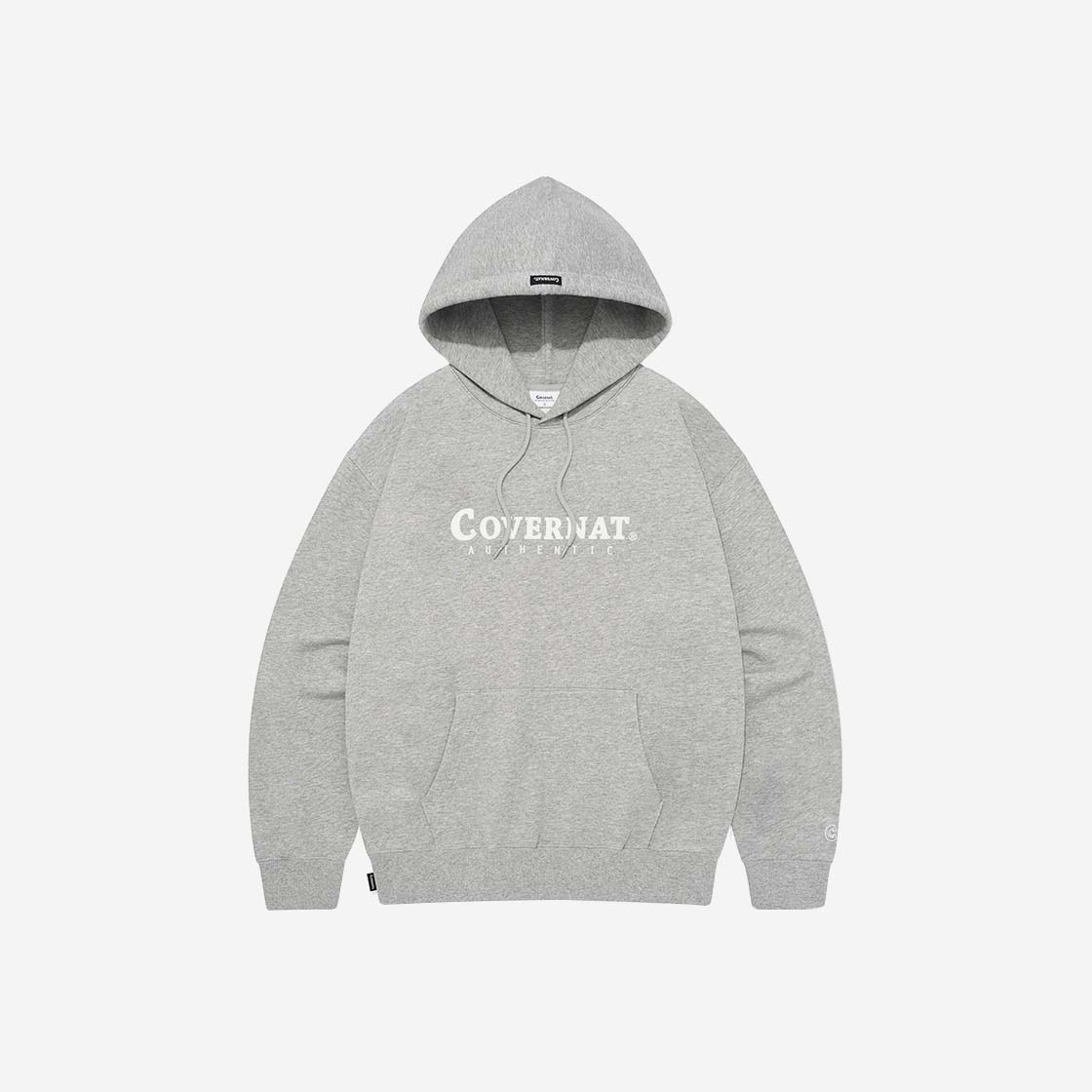 커버낫 어센틱 로고 후디 멜란지 그레이 | COVERNAT | KREAM
