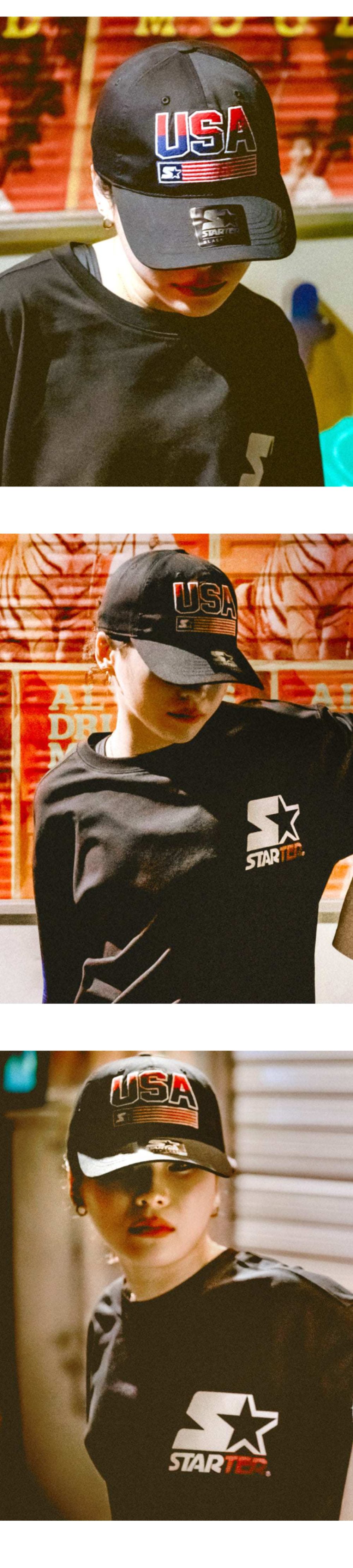 스타터 USA 성조기 볼캡 블랙 | STARTER | KREAM