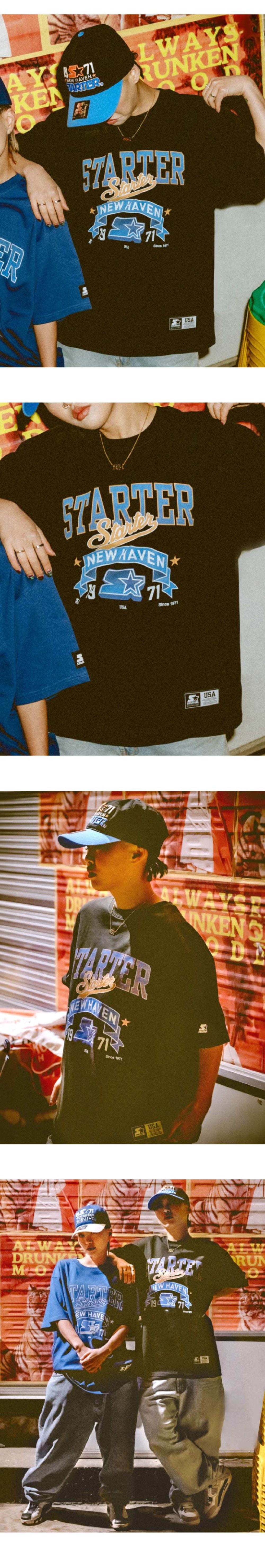 스타터 NYC 그래픽 반소매 블랙 | STARTER | KREAM