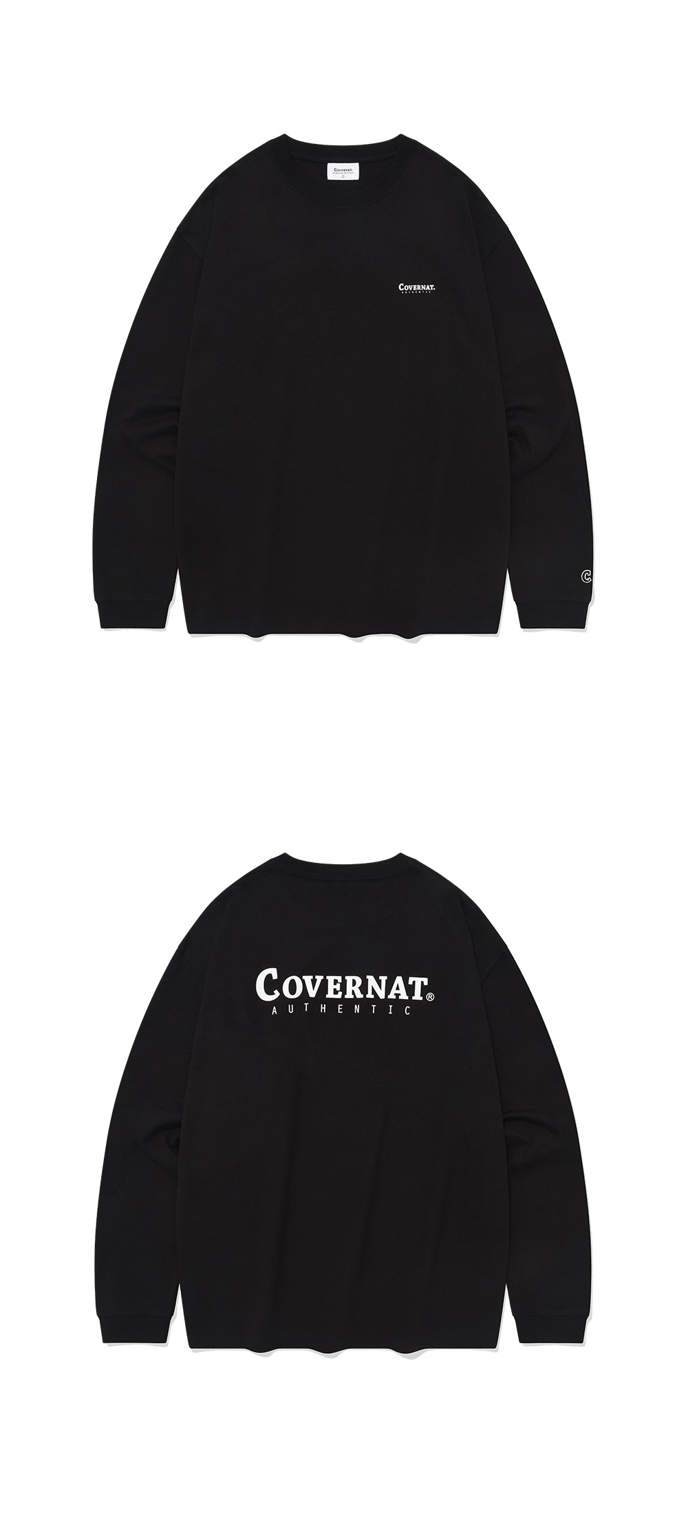 커버낫 어센틱 베이직 롱슬리브 블랙 | COVERNAT | KREAM