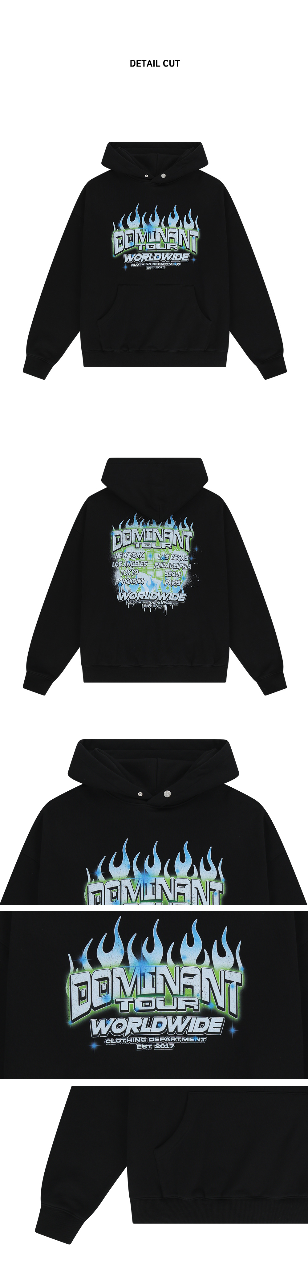 도미넌트 월드 투어 후디 블랙 | DOMINANT | KREAM