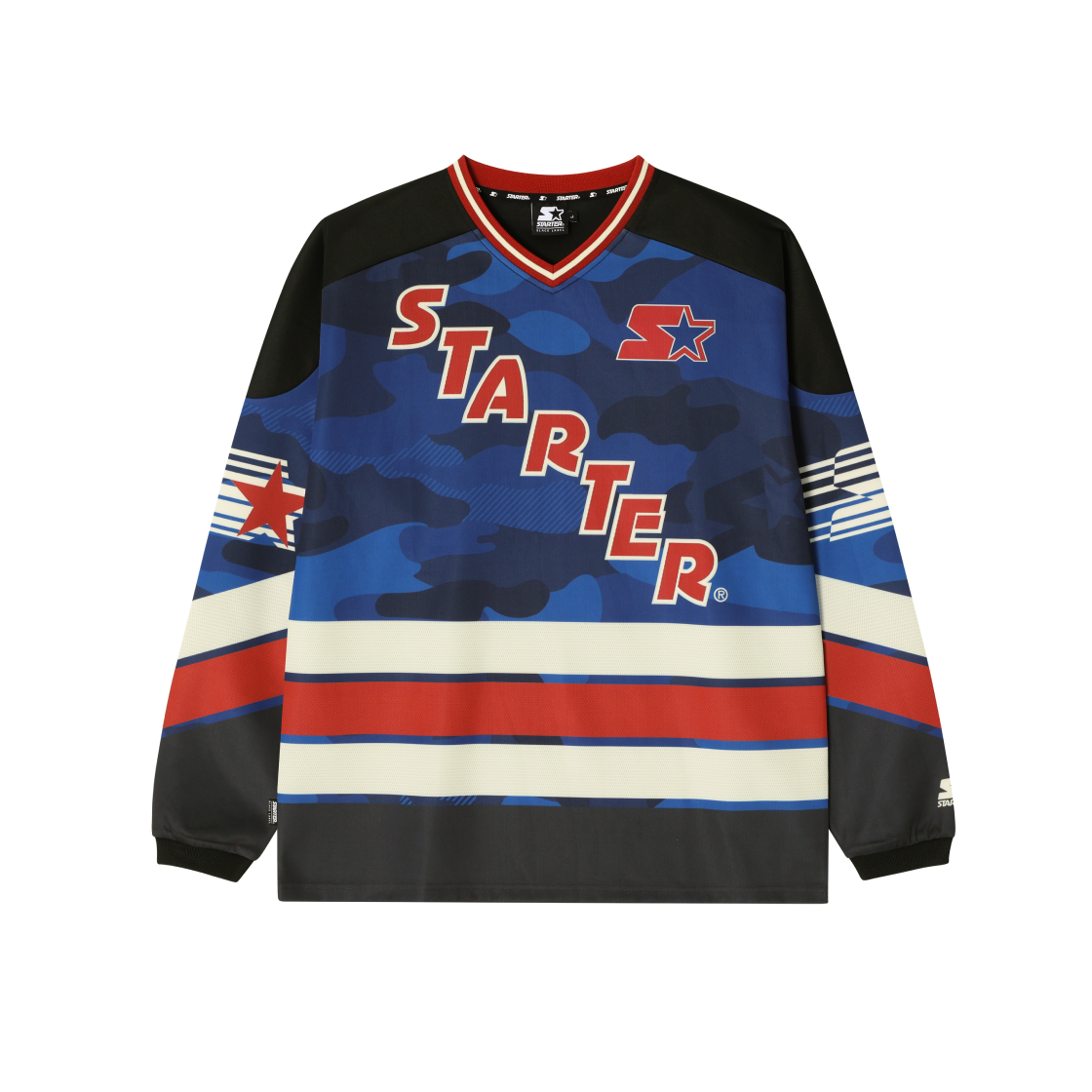 스타터 카모스타 V넥 저지 블루 | STARTER | KREAM