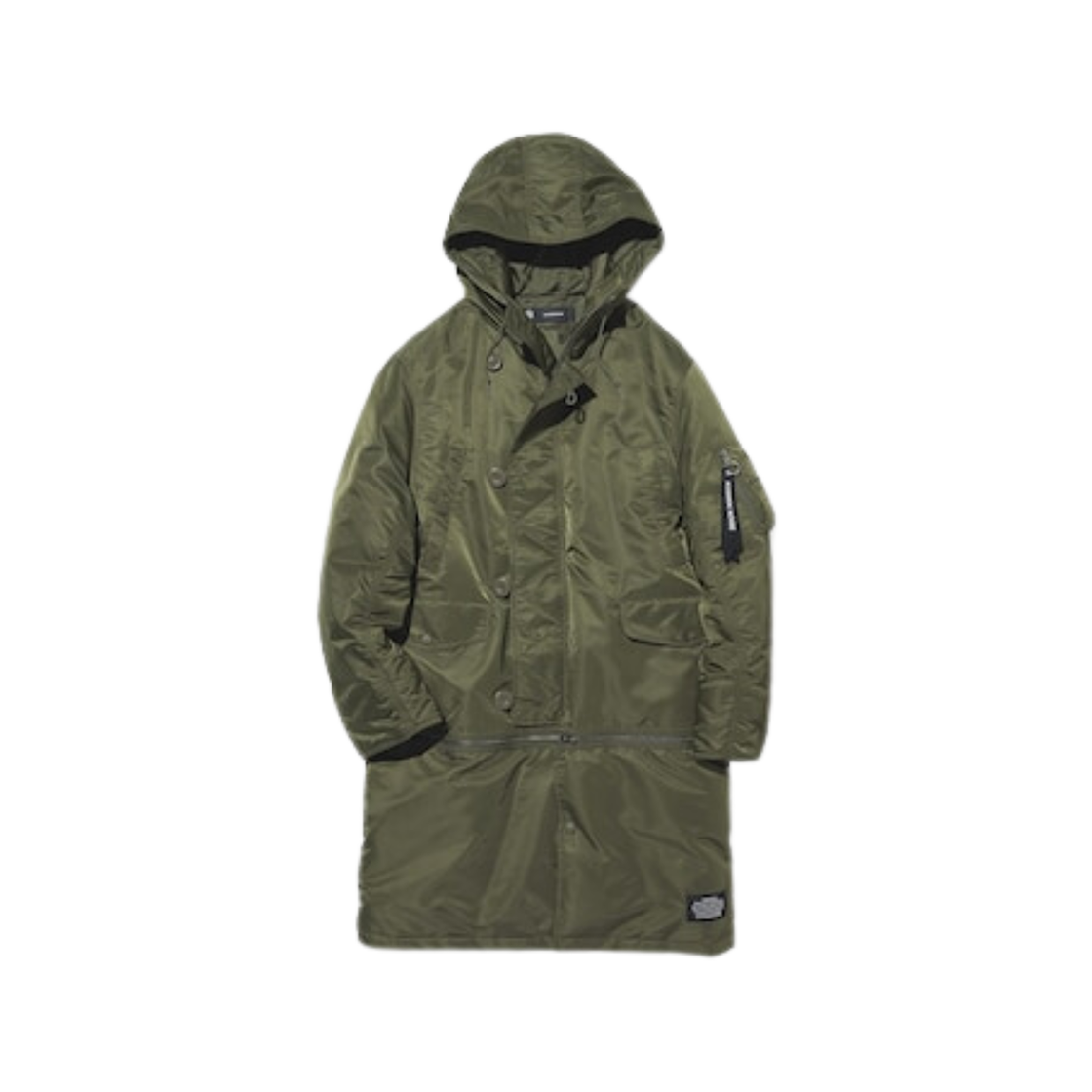 GU x 언더커버 히트 패디드 컨버터블 코트 올리브 - JP | GU | KREAM