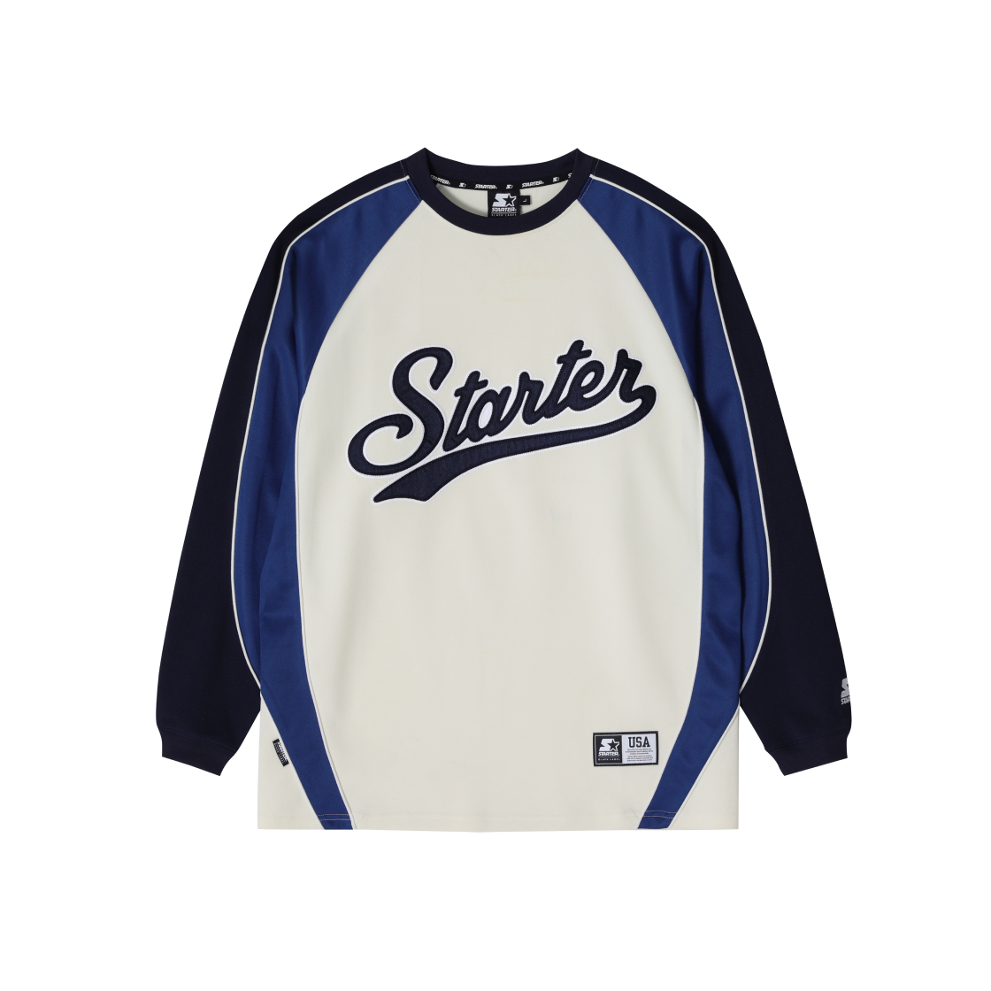 스타터 웨이브 로고 저지 롱슬리브 아이보리 | STARTER | KREAM