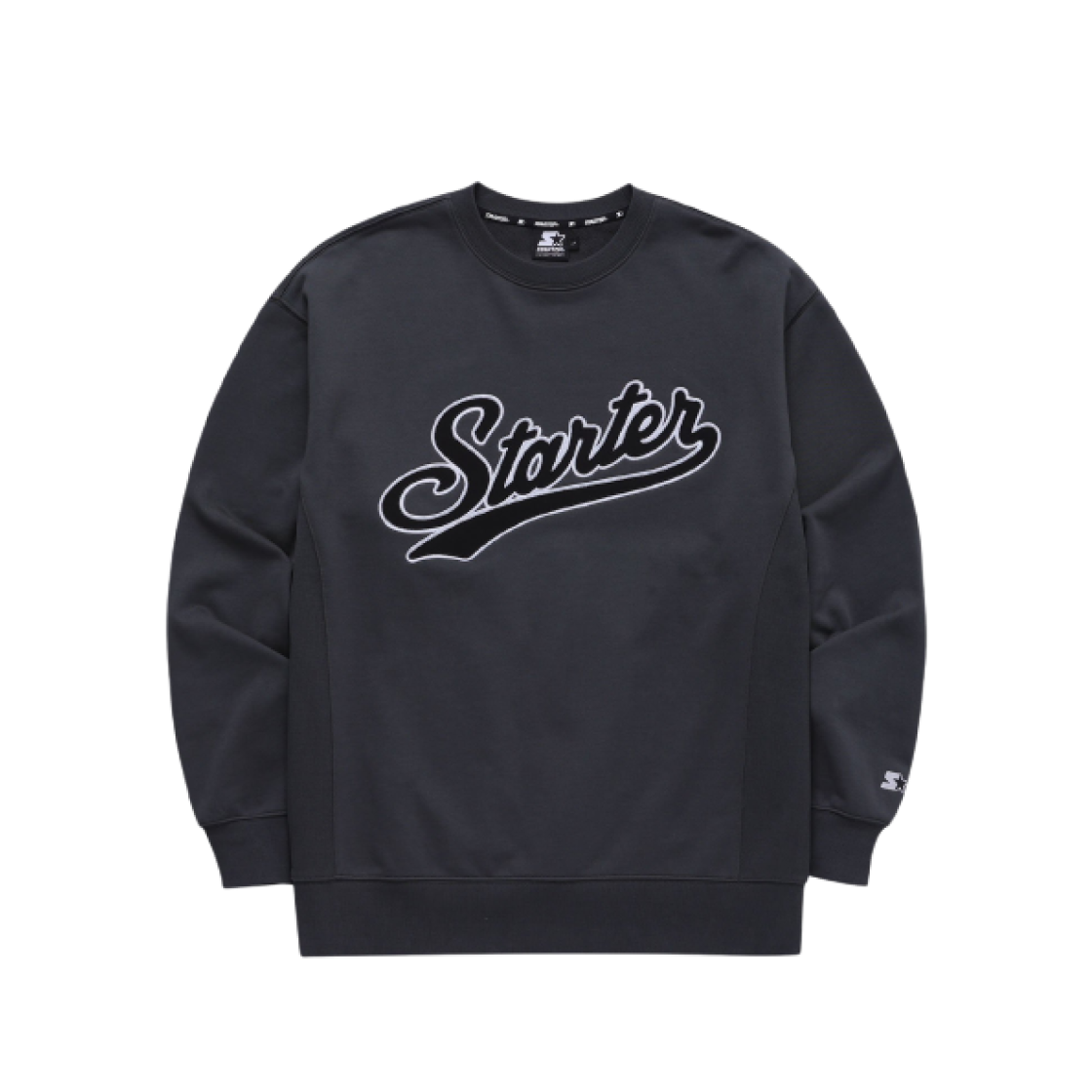 스타터 사이드립 스웨트 셔츠 차콜 | STARTER | KREAM