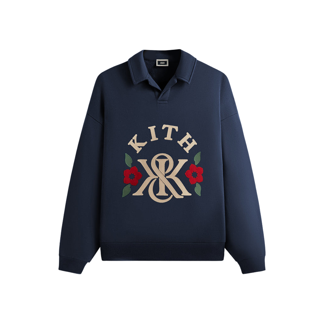 키스 케이앤케이 아플리케 넬슨 칼라 럭비 캔버스 | Kith | KREAM