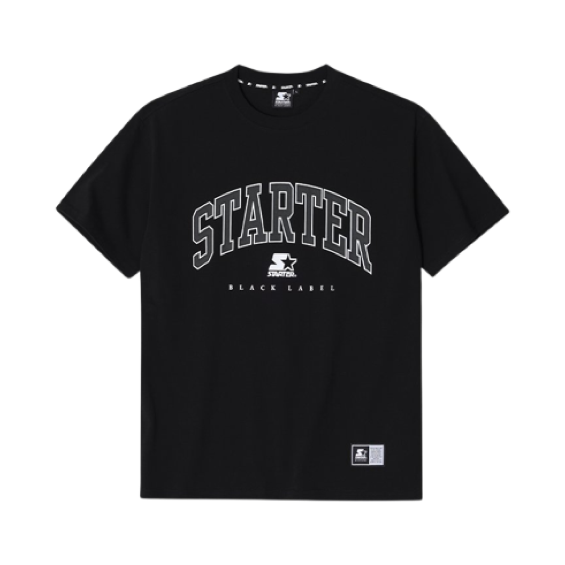 스타터 3D 로고 반소매 티셔츠 블랙 | STARTER | KREAM
