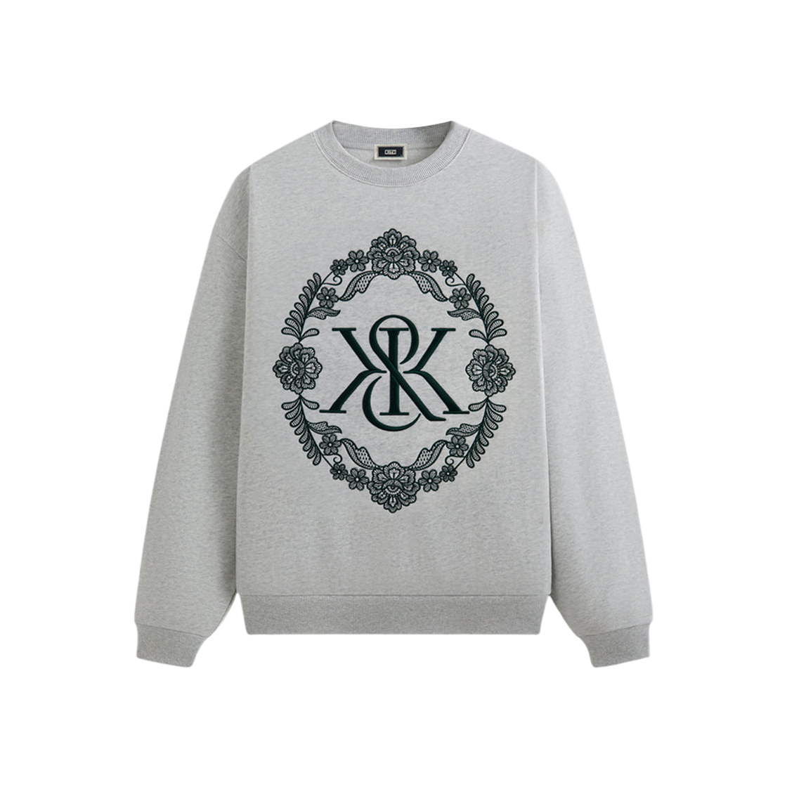 키스 플로럴 레이스 넬슨 크루넥 라이트 헤더 그레이 | Kith | KREAM