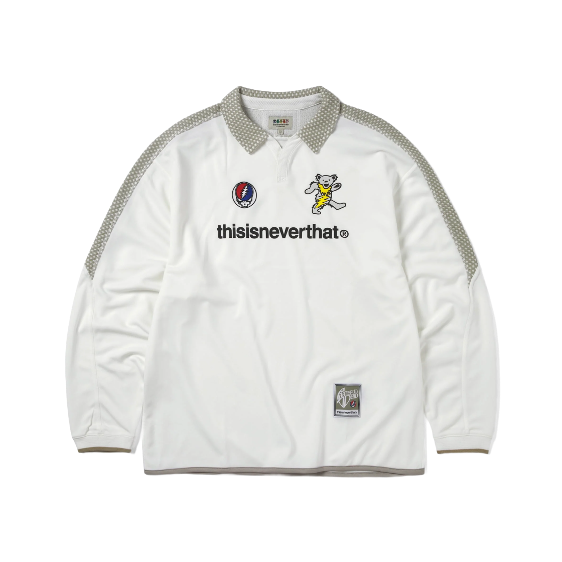 디스이즈네버댓 x 그레이트풀 데드 사커 저지 화이트 | Thisisneverthat | KREAM