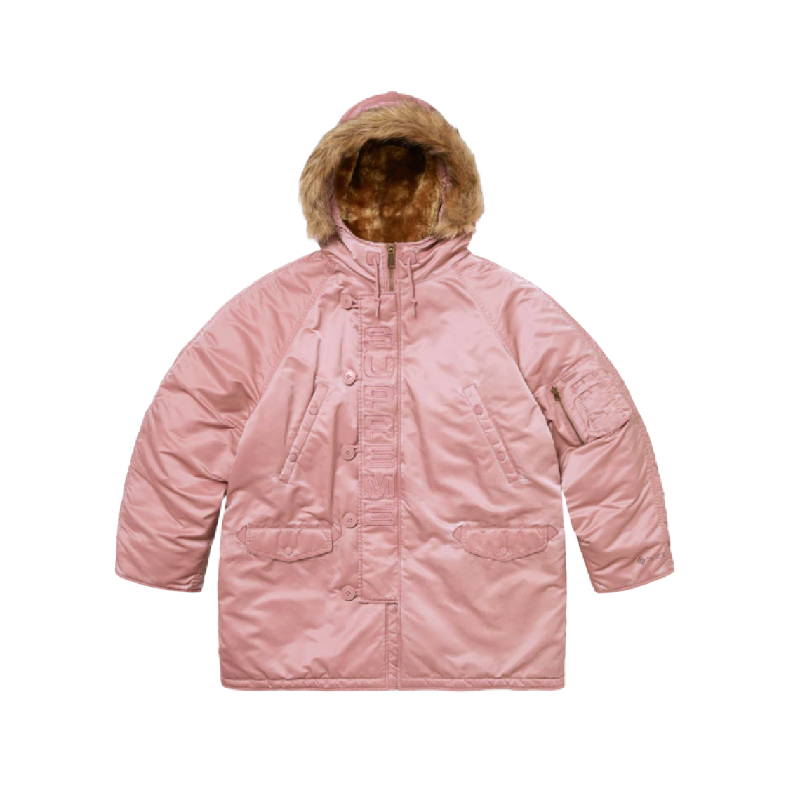 슈프림 워시드 플라이트 사틴 N-3B 파카 더스티 핑크 - 24FW | Supreme | KREAM