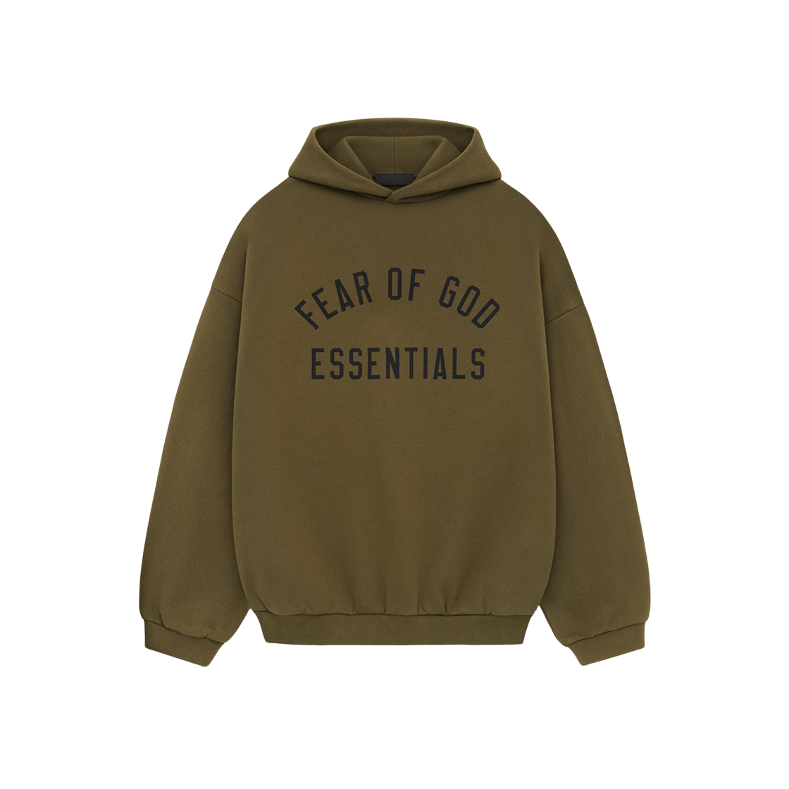 에센셜 플리스 후드 올리브 - 24FW | Essentials | KREAM