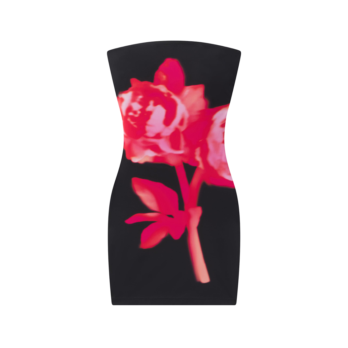 (W) 카이 x 이오네스 스무스 스트레치 스트랩리스 미니 드레스 블랙 피오니 | Khy | KREAM