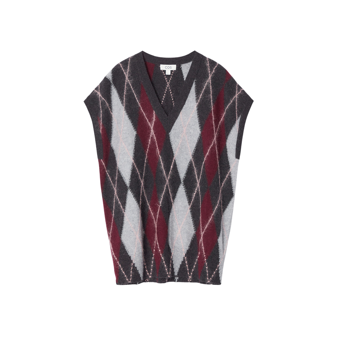 (W) 코스 울 탱크 아가일 그레이 | COS | KREAM