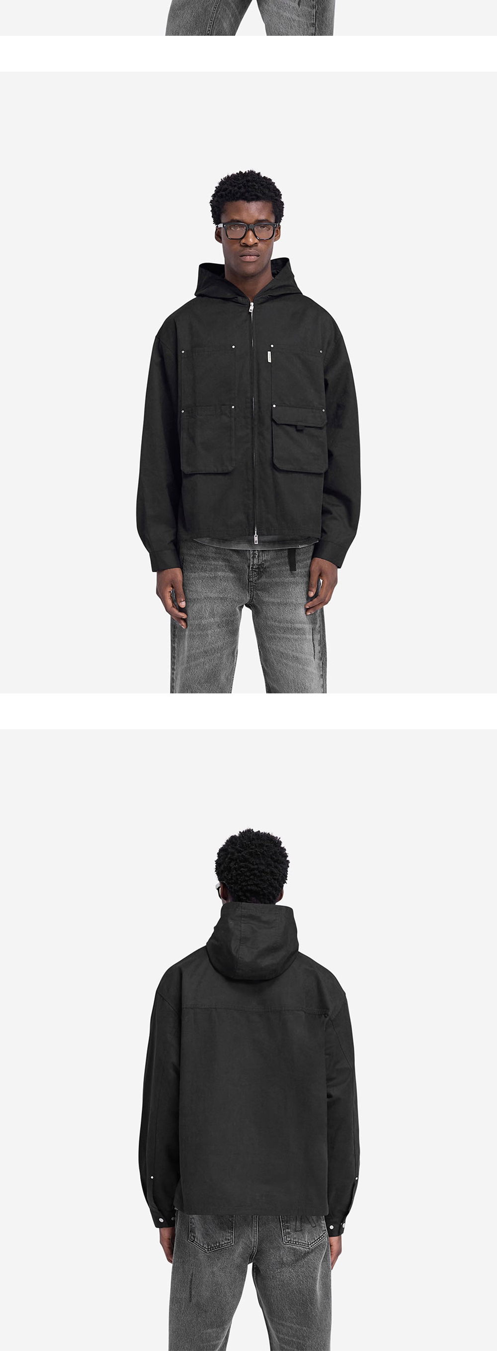 리프레젠트 유틸리티 후디 셔츠 제트 블랙 - 24FW | Represent | KREAM