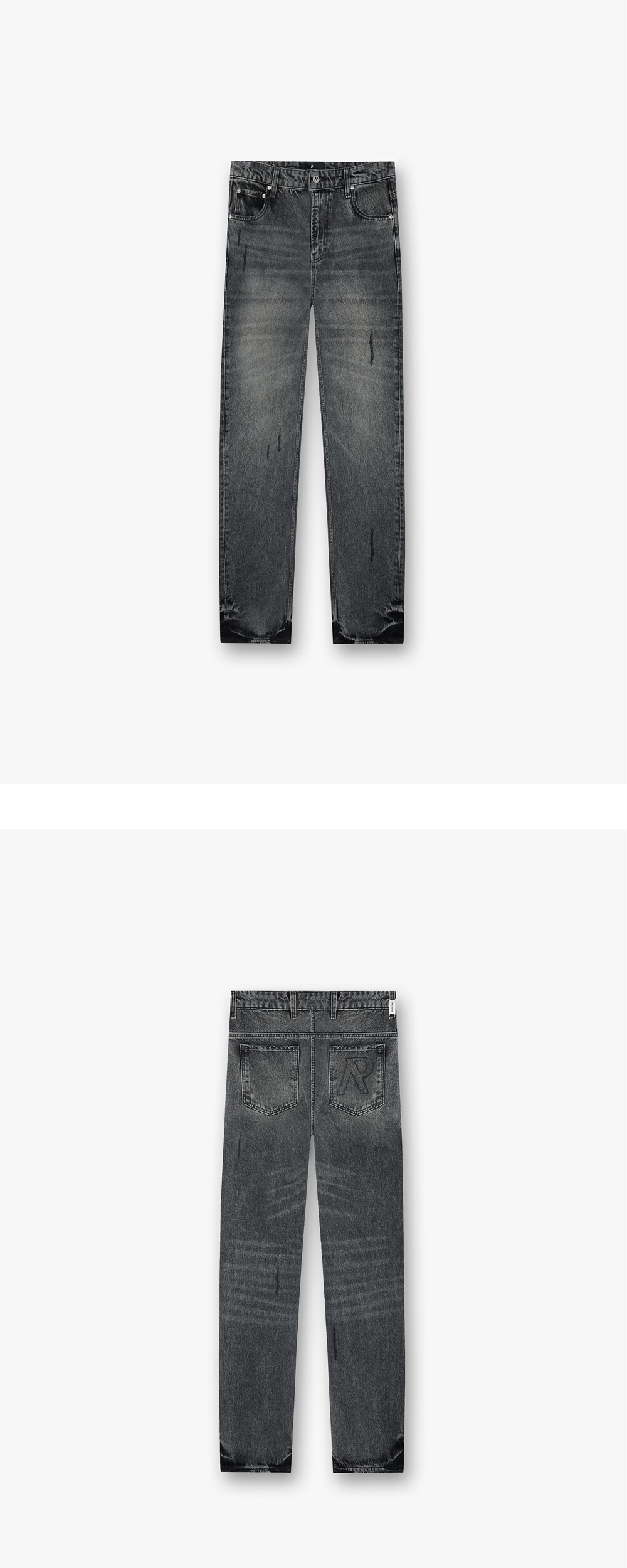 리프레젠트 R2 레프 데님 차콜 - 24FW | Represent | KREAM