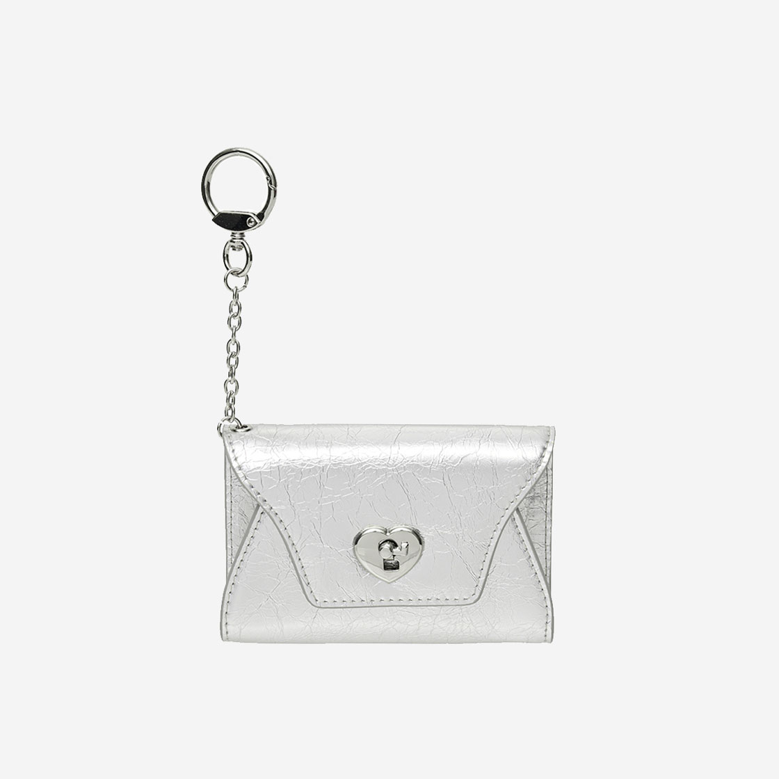 르마스크 하트락 키링 멀티 파우치 카드 월렛 실버 | LE MASQUE | KREAM