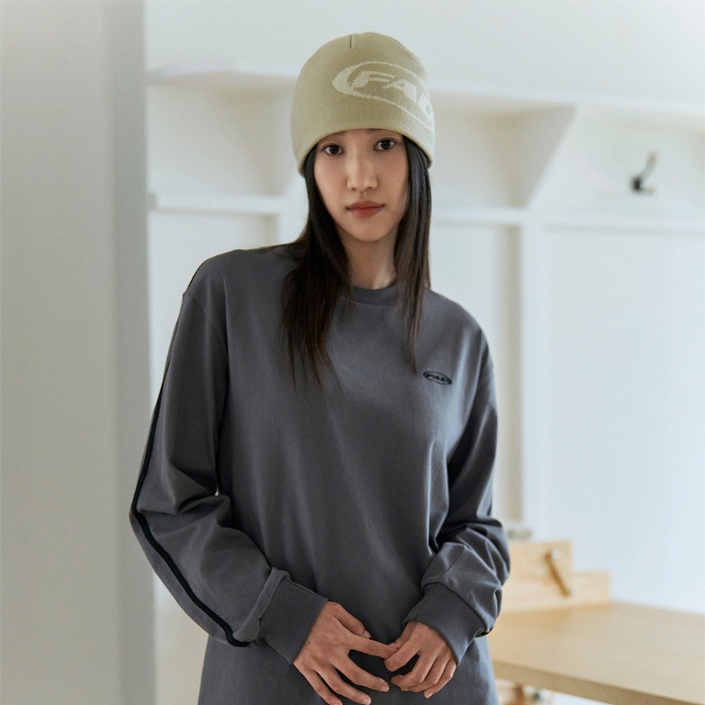 에프에이디 로고 숏 비니 카키 | FAD | KREAM