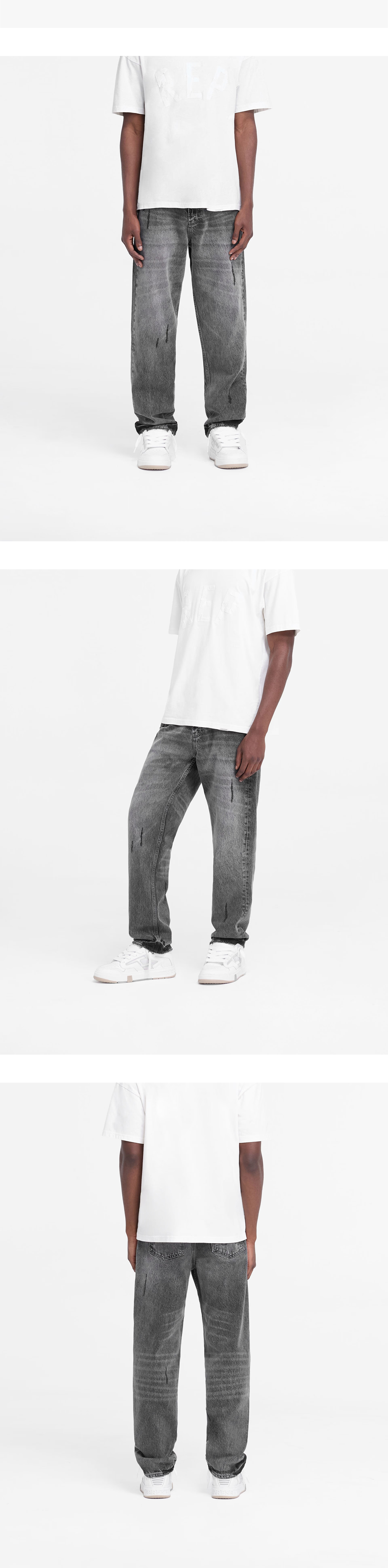 리프레젠트 R2 레프 데님 차콜 - 24FW | Represent | KREAM