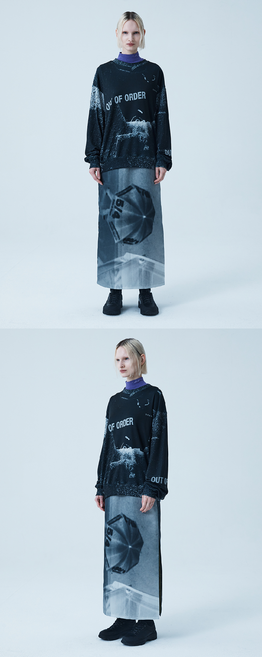 씬 우먼 아웃 오브 오더 니트 스웻셔츠 블랙 | SEEN | KREAM