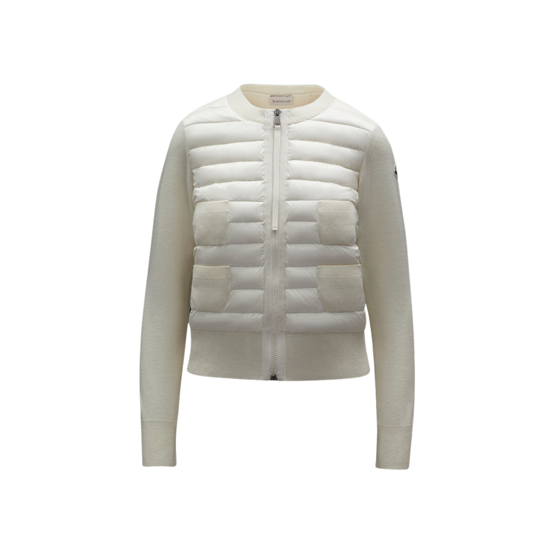 (W) 몽클레르 패딩 울 가디건 화이트 - 23FW | Moncler | KREAM