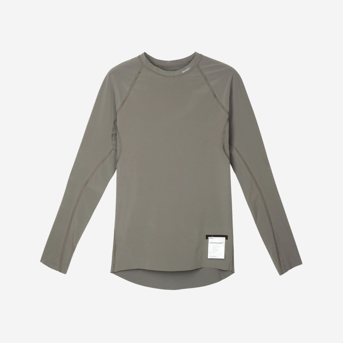 새티스파이 저스티스 커피써멀 베이스 롱슬리브 티셔츠 레이어 다크 내츄럴 | Satisfy | KREAM