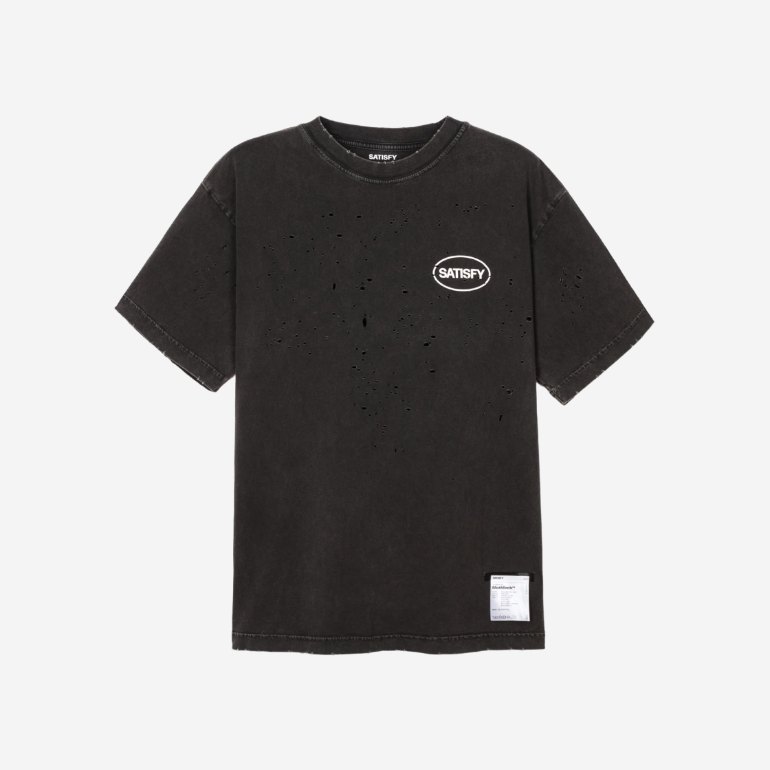 새티스파이 모스테크 티셔츠 블랙 | Satisfy | KREAM