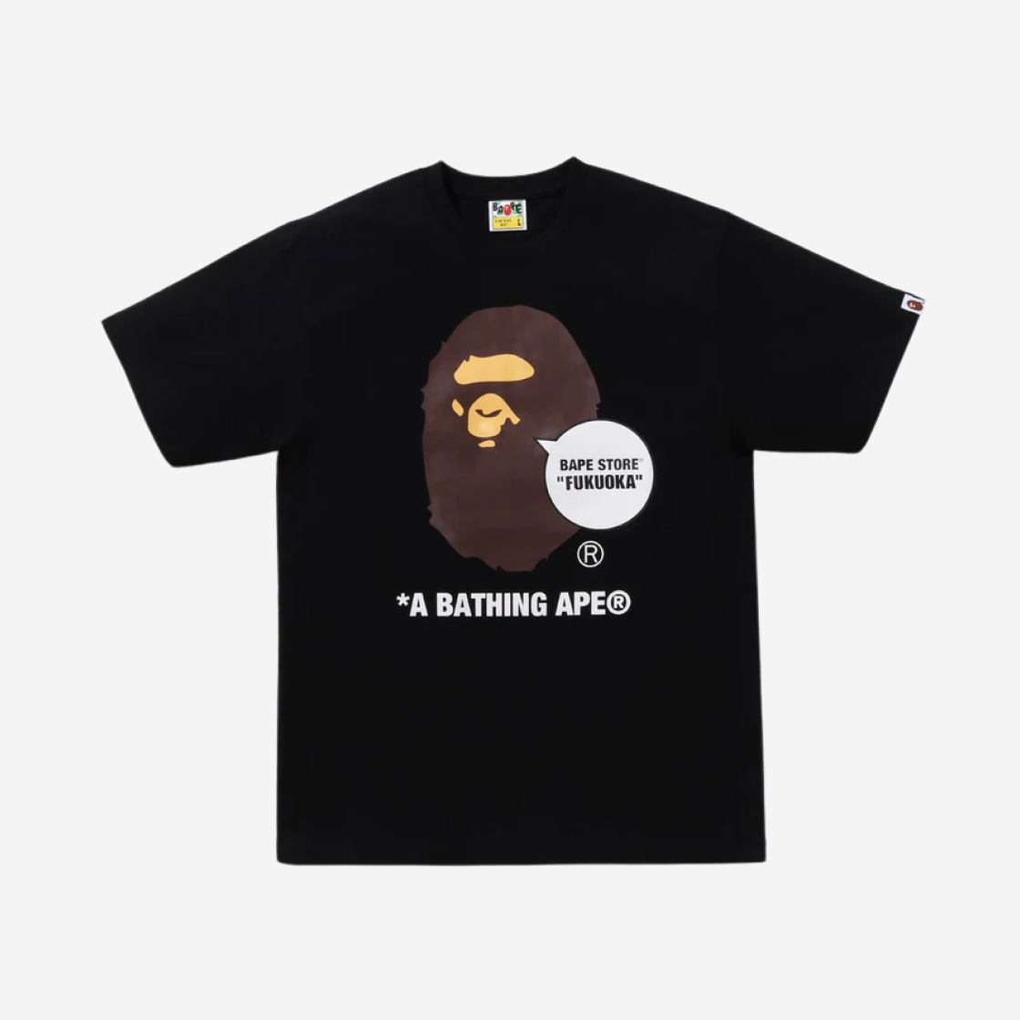 베이프 BAPE Store Fukuoka Ape Head T-Shirt Black - 위시버킷