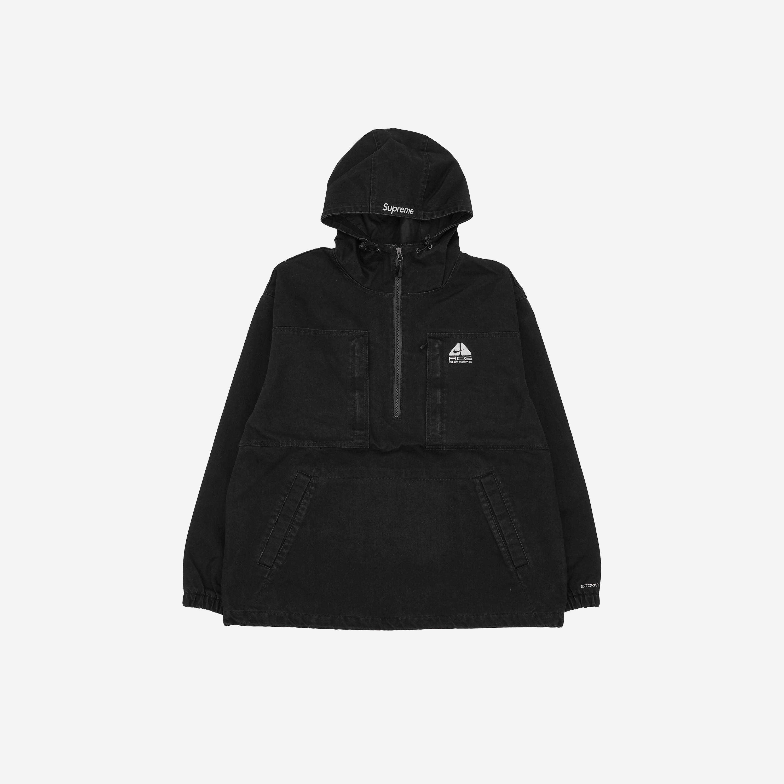 슈프림 x 나이키 ACG 데님 풀오버 블랙 - 22FW | KREAM