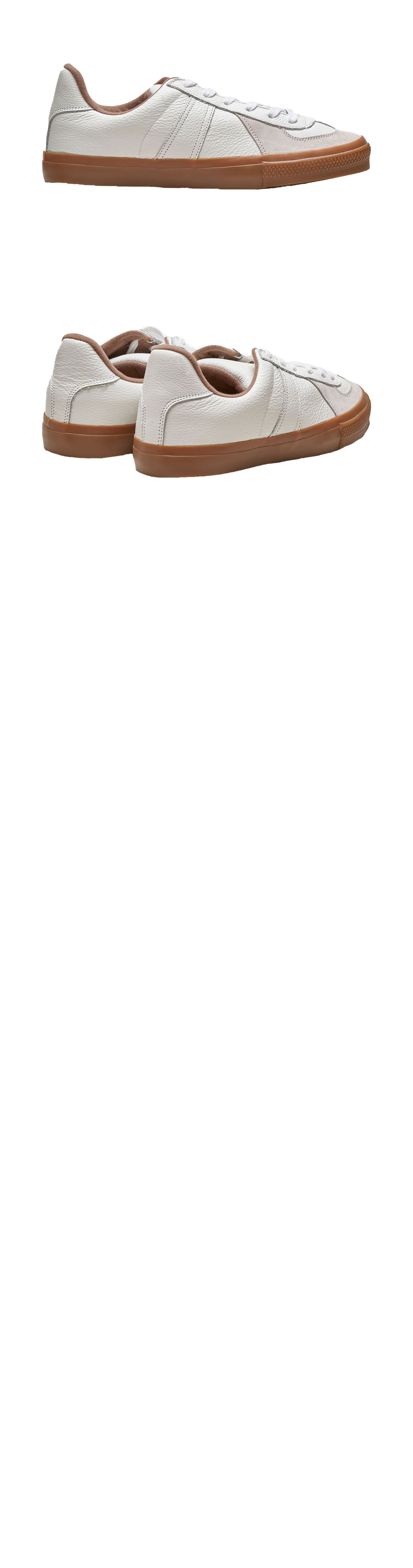 리프로덕션 오브 파운드 저먼 밀리터리 트레이너 4700PL 화이트 슈링크 레더 | Minority | KREAM