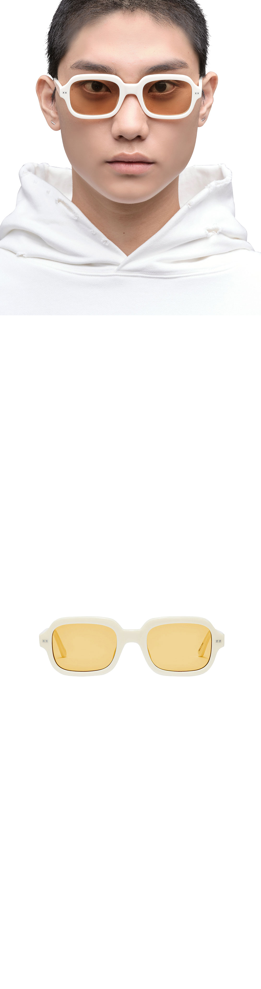 렉솔라 조디 선글라스 화이트 허니 | Minority | KREAM