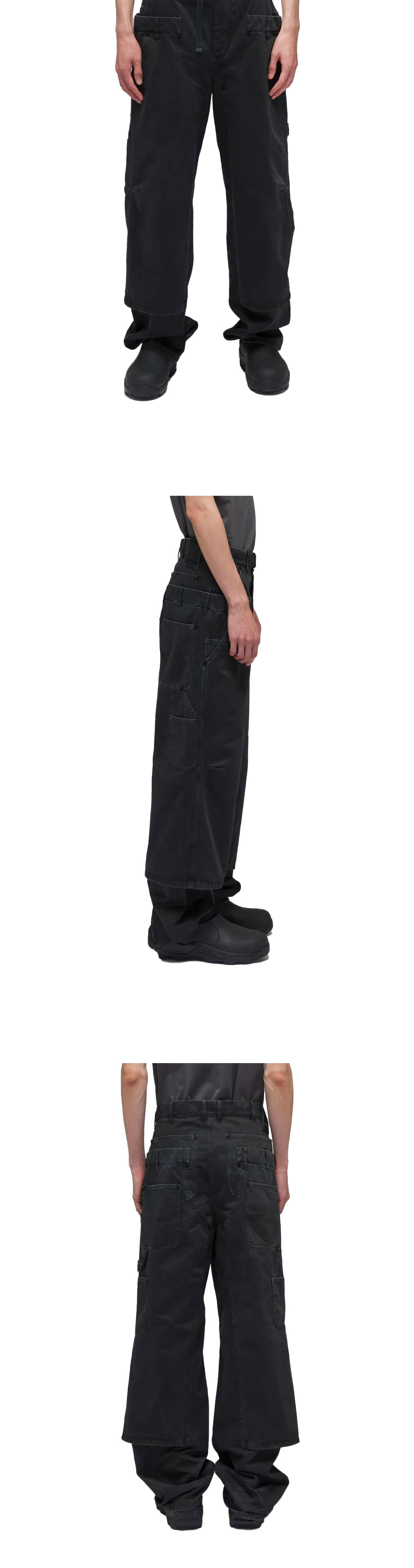 032C 더블 시프트 유틸리티 트라우져 워시드 그레이 | Minority | KREAM