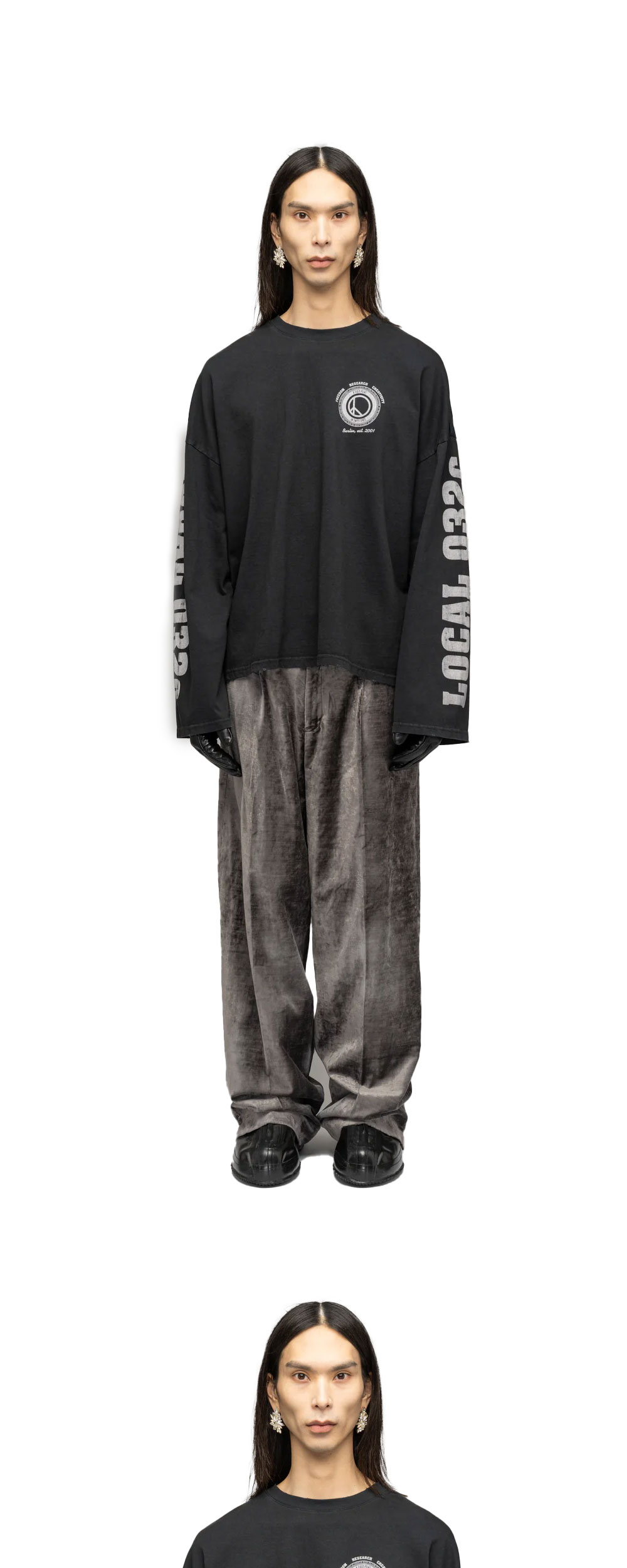 032C 레피티션 로컬 박시 롱슬리브 | Minority | KREAM