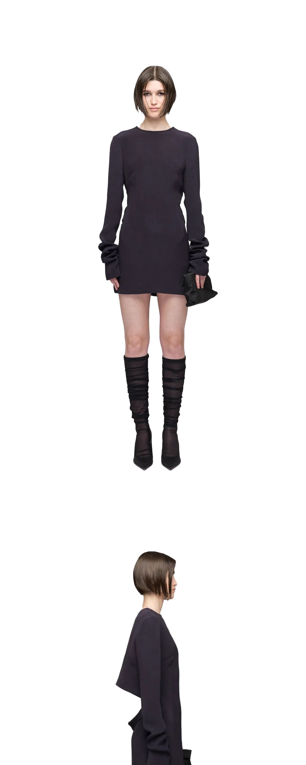 032C 킥드백 스트럭쳐드 숏 드레스 | Minority | KREAM