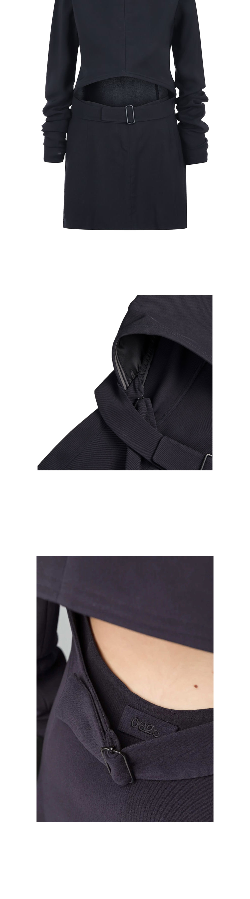 032C 킥드백 스트럭쳐드 숏 드레스 | Minority | KREAM