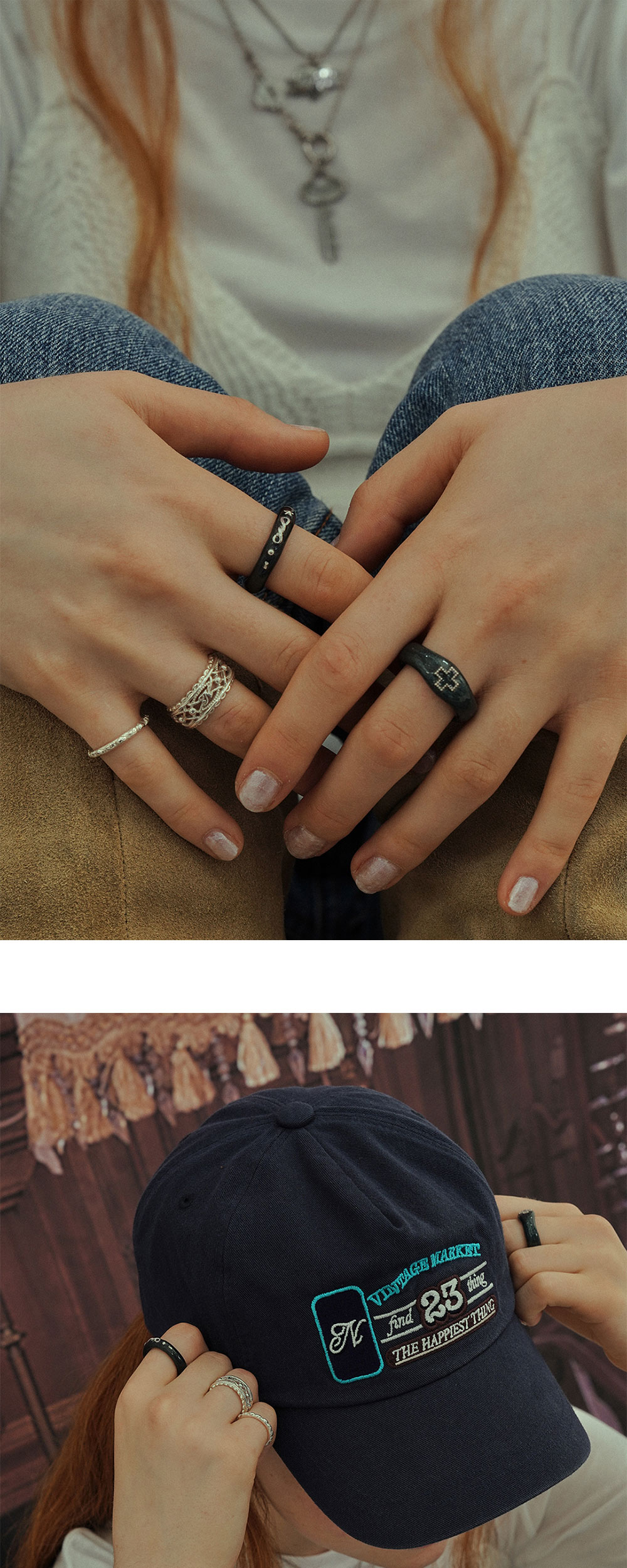 엔프프 실버925 하트 로고 링 | Nff | KREAM