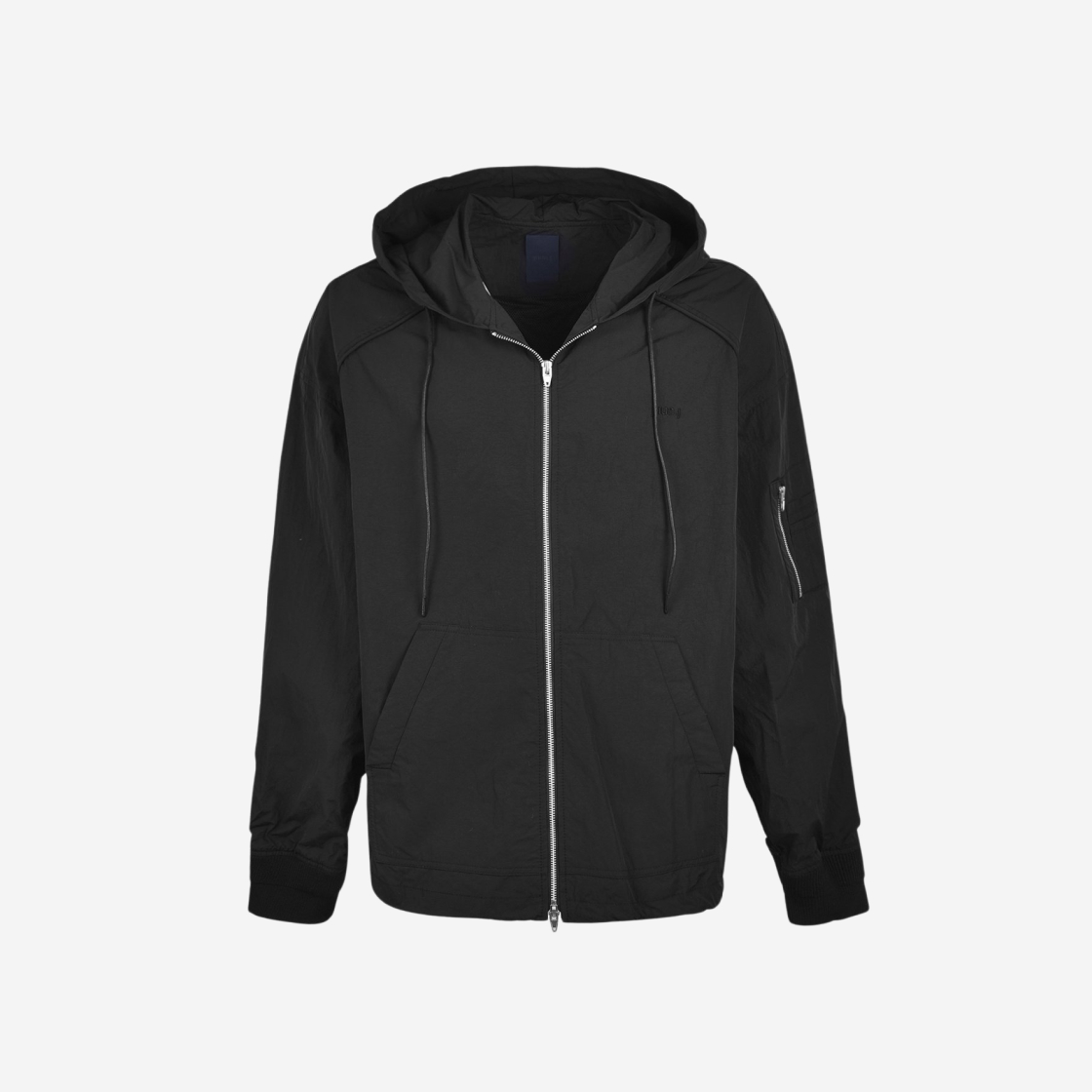 준지 나일론 MA-1 후드 집업 블랙 - 23FW | JUUN.J | KREAM