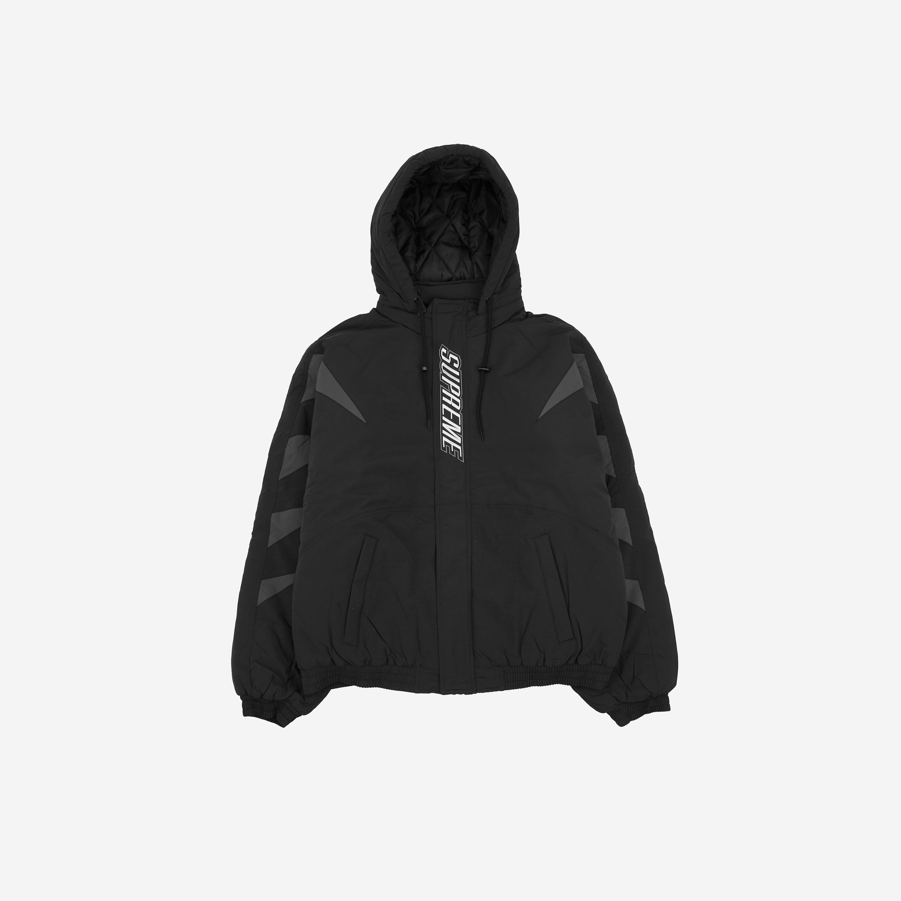 슈프림 와일드캣 사이드라인 퍼퍼 자켓 블랙 - 23FW | KREAM