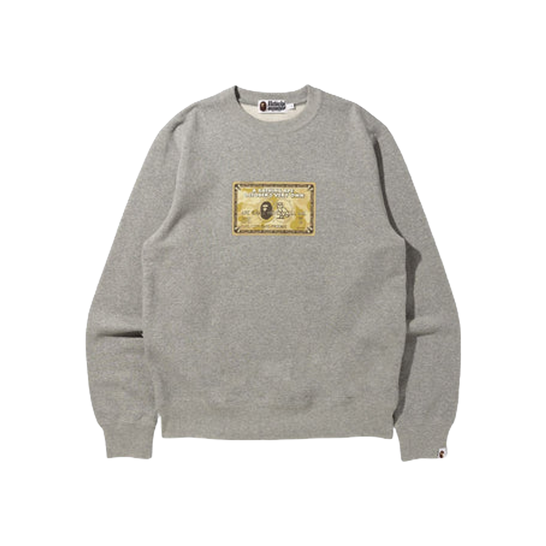 베이프 x OVO 카드 크루넥 그레이 | BAPE | KREAM