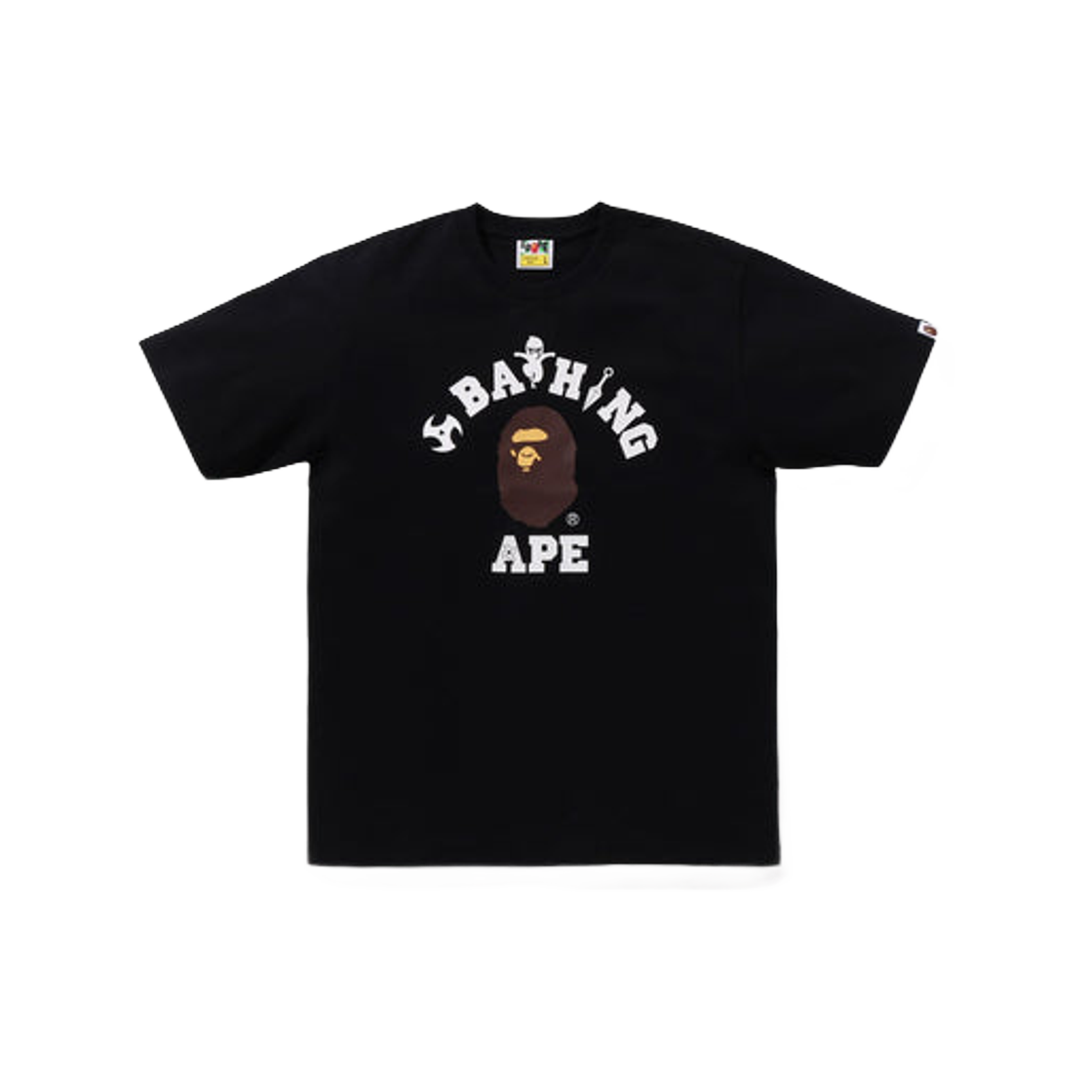 베이프 닌자 컬리지 티셔츠 블랙 | BAPE | KREAM