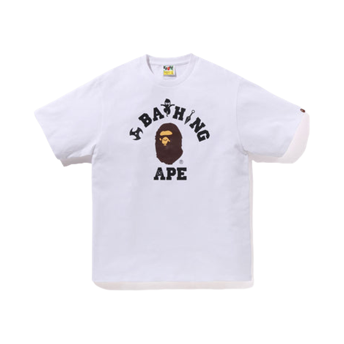 베이프 닌자 컬리지 티셔츠 화이트 | BAPE | KREAM