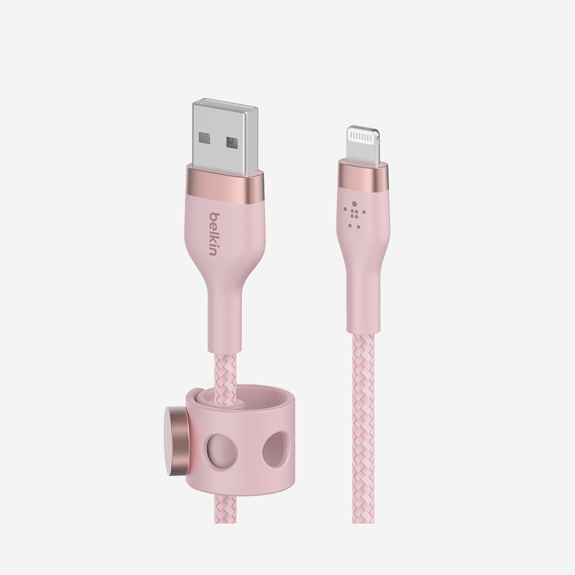 벨킨 프로 플렉스 USB-A to 라이트닝 아이폰 고속 충전 케이블 1M CAA010bt1M 핑크 | Belkin | KREAM